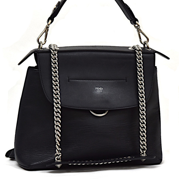 Fendi | Bags | Fendi 3way Chain Bag Leather Black | Poshmark
